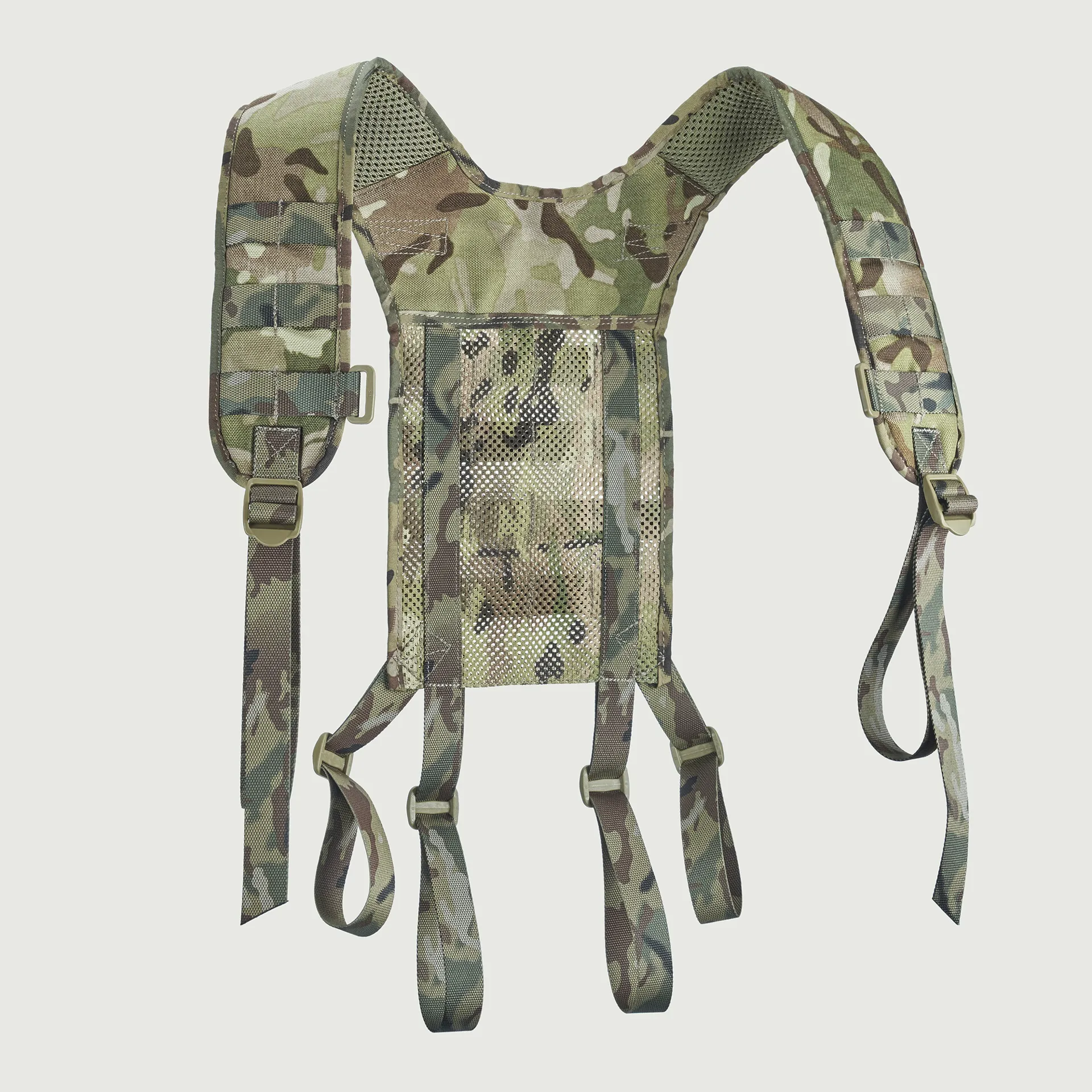 Molle Yoke - Molle Harness In MTC For Military Webbing Sets