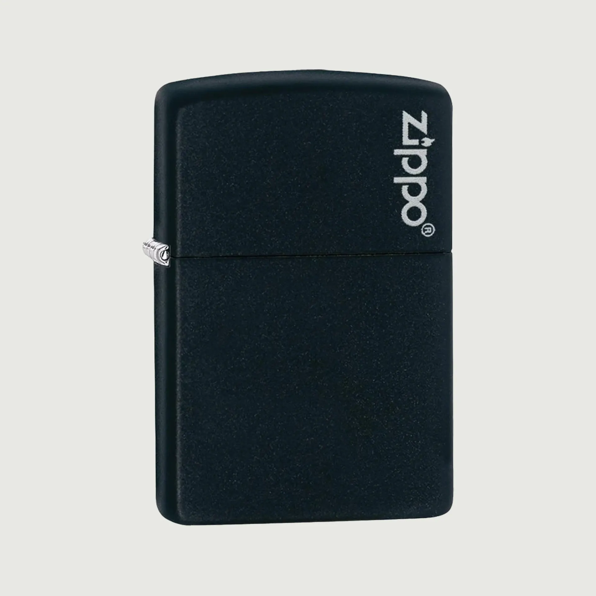 Zippo Classic Lighter With Logo On Matte Black
